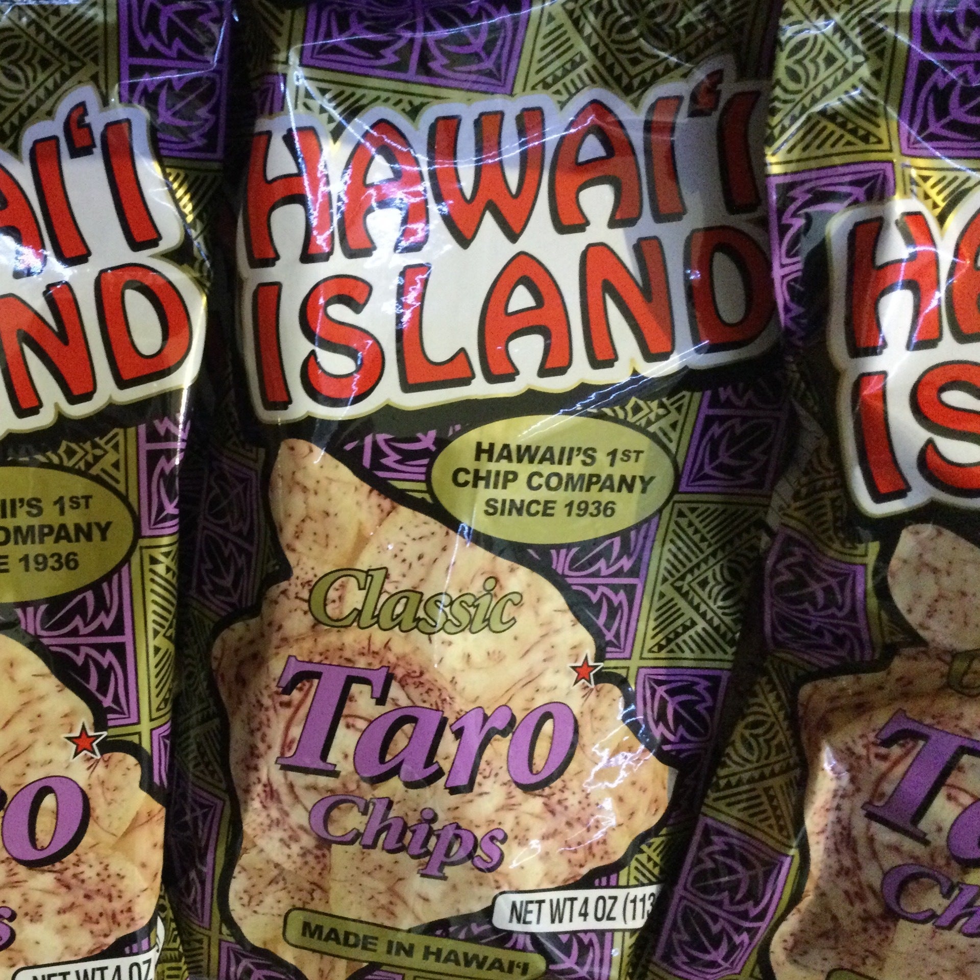 Hawaiian Taro Chips | Hawaii Island Gourmet: Atebara Chips